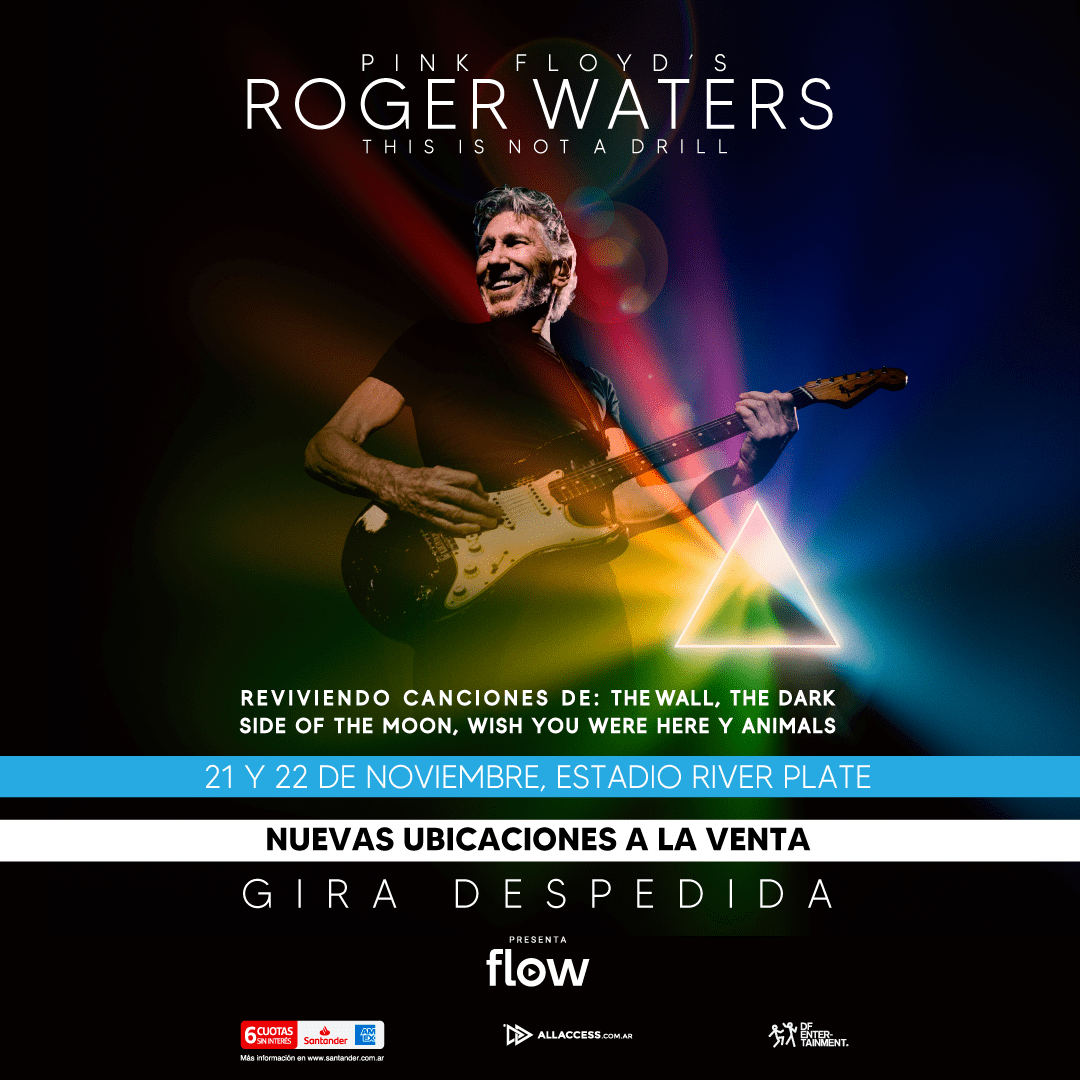 EL SHOW DE ROGER WATERS SE PODRÁ VER EN VIVO A TRAVÉS DE FLOW - LAS ROSAS